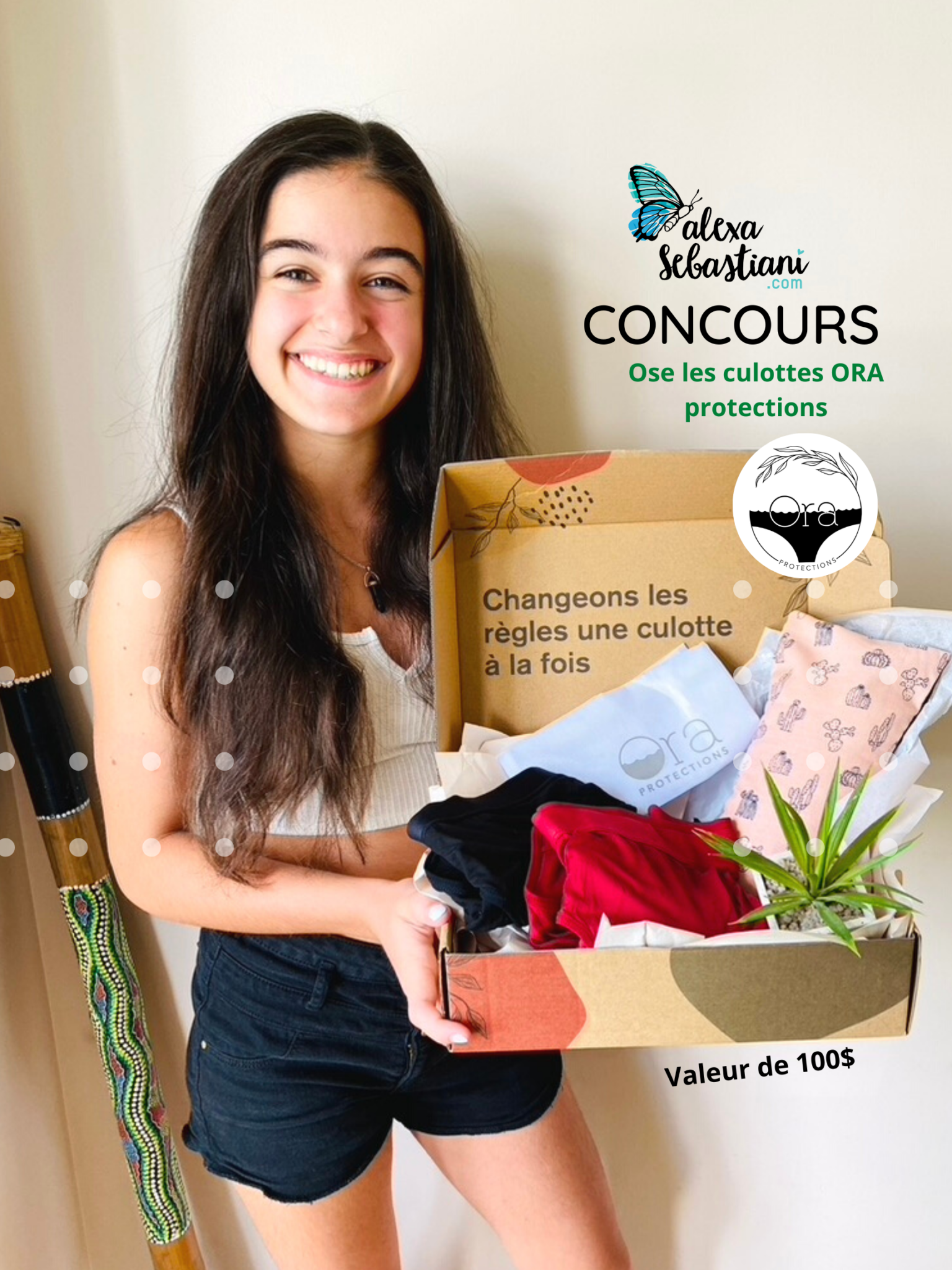 CONCOURS Ose les culottes Ora Protections - Alexa Sebastiani